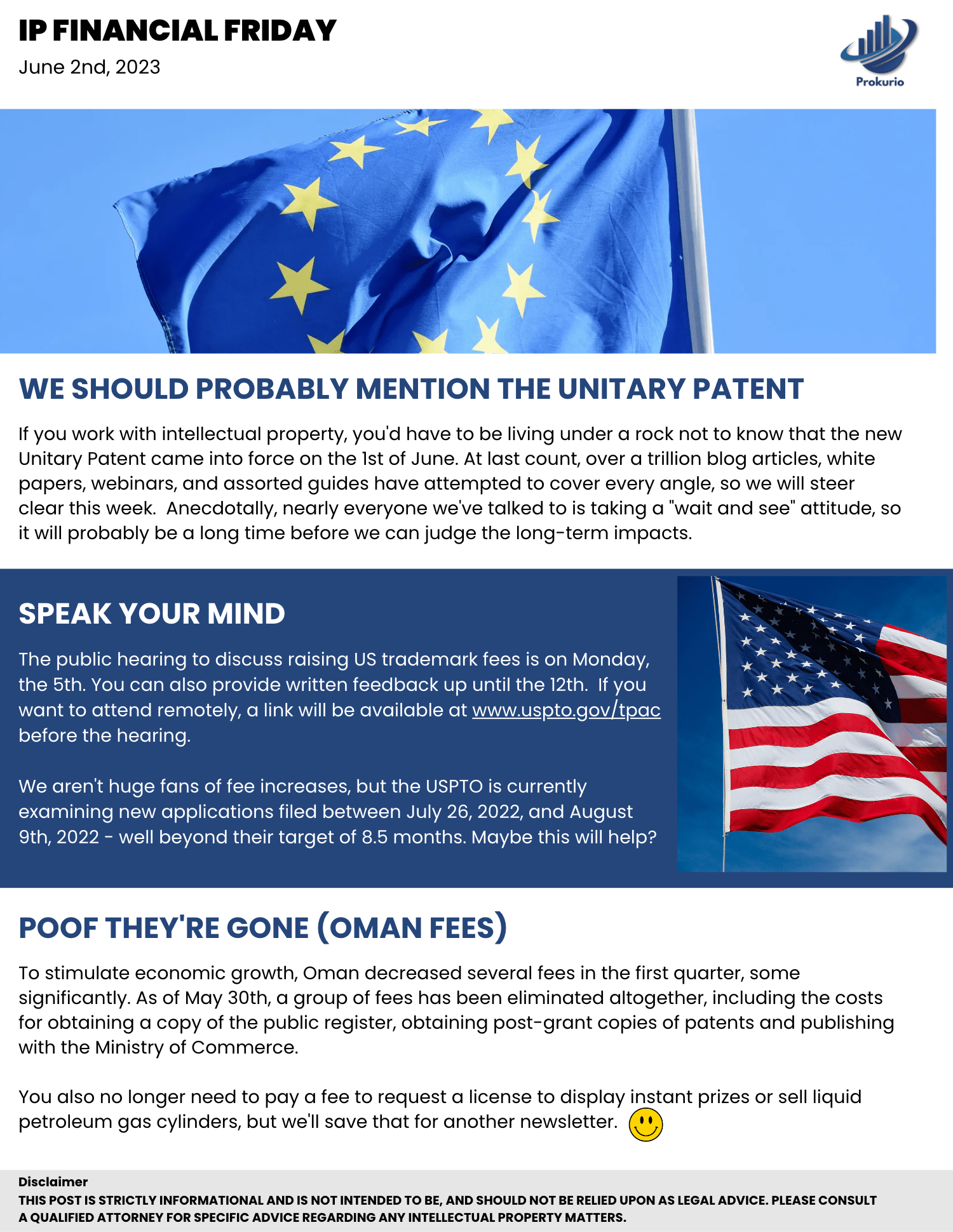 IP Financial Friday - Prokurio